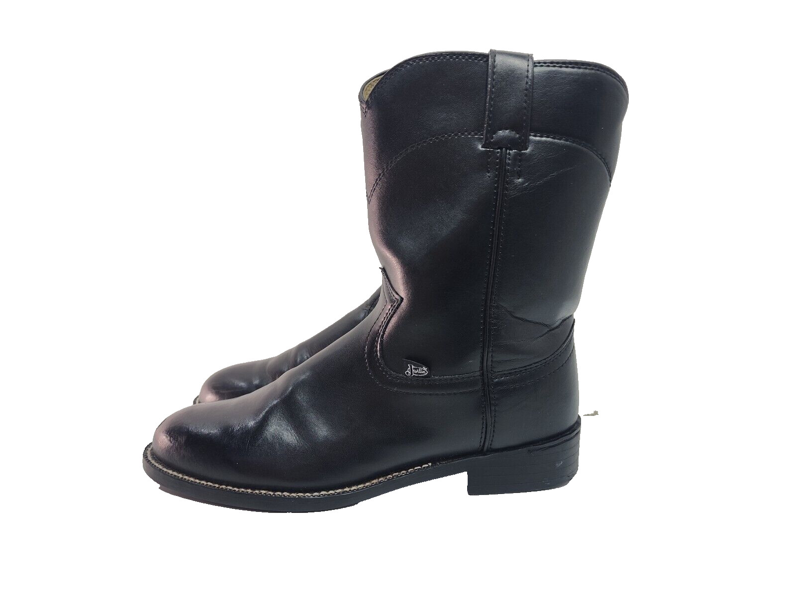 Justin Basics Roper Leather Cowboy Western Boots Mens… - Gem