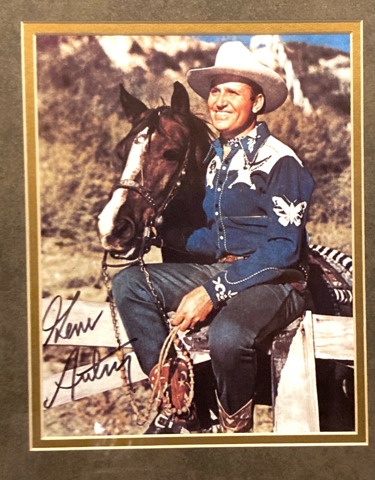 Gene Autry 'The Singing Cowboy' Special Edition Framed and Autographed ...