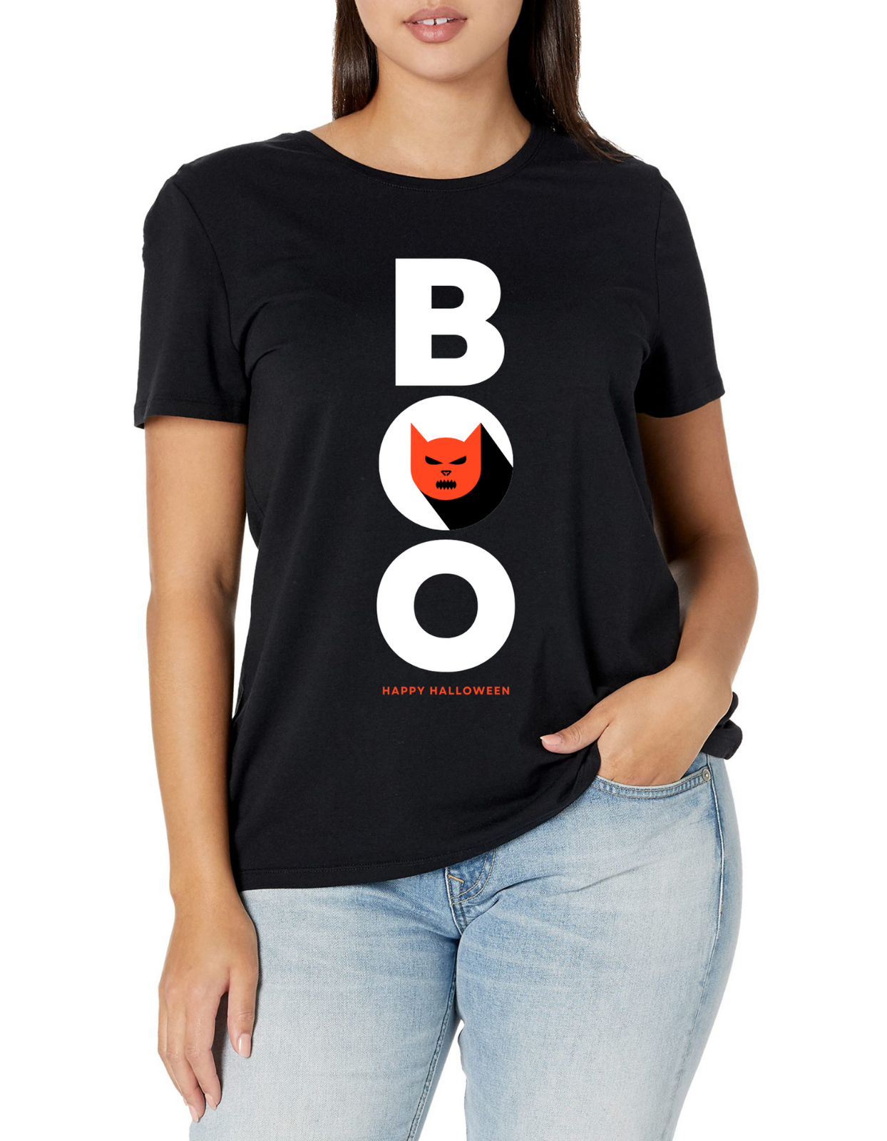 Unisex Mens Halloween T Shirts Women Spooky BOO Tops Scary Costume ...