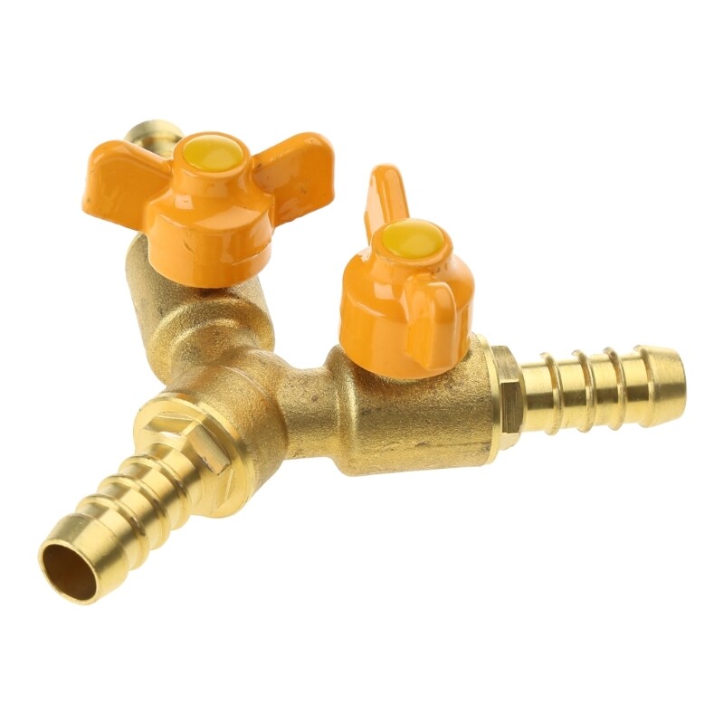 Y Shaped Brass Connector with 3 Switches Versatile Perfect for Water ...