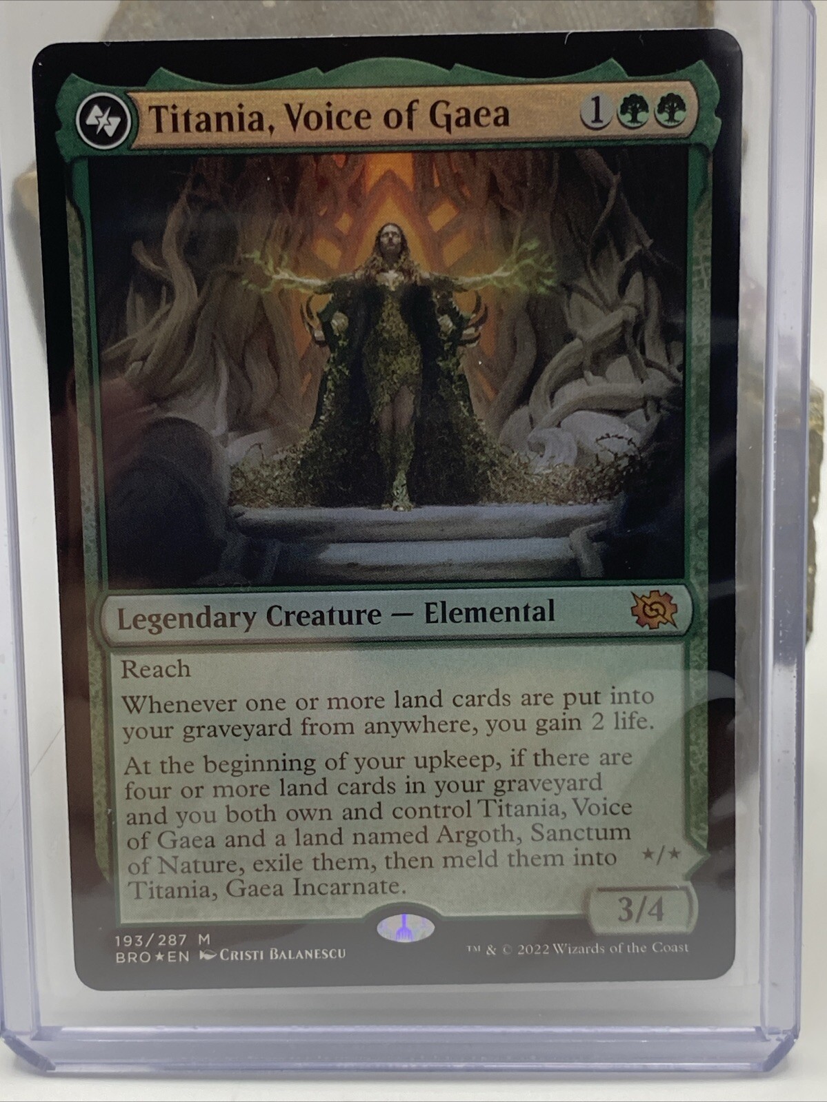 MTG - Titania, Voice of Gaea - FOIL 193/287 The Brothers' War (BRO) NM | eBay
