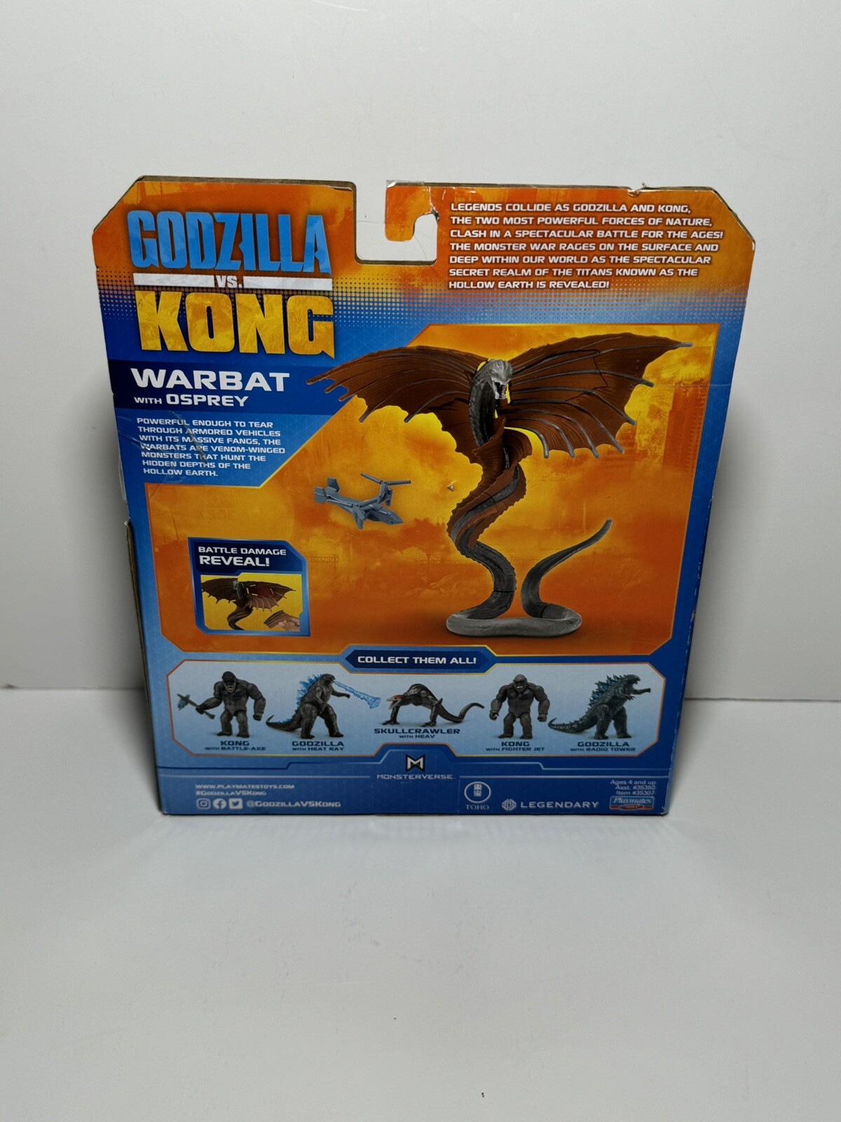 Playmates Toys Skullcrawler Monsterverse Warbat Action Figure for sale ...