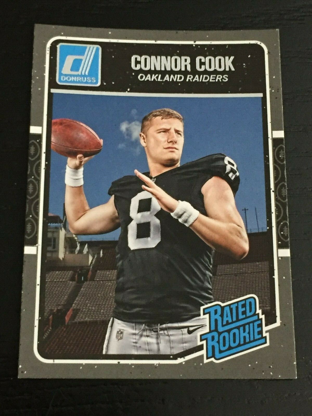 2016 Donruss CONNOR COOK RC #360 ~ MSU / Raiders / Panthers / XFL ...