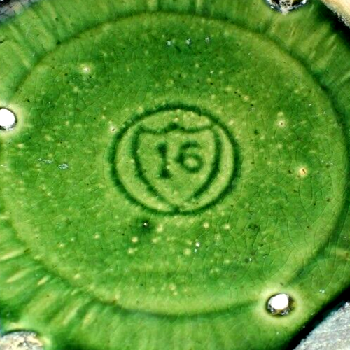 Vintage McCoy Jardiniere Shield Mark 16 Multicolored 7 1/2" Dia. 6 1/2 ...