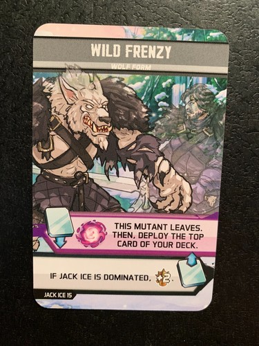 MUTANTS THE CARD GAME Jack Ice Wild Frenzy #15 LUCKY DUCK GAMES 2019 ...