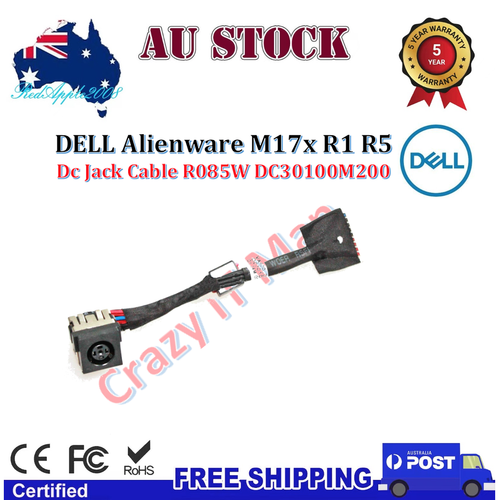 DC POWER JACK CABLE For DELL Alienware M17X R1 R5 0R085W R085W ...