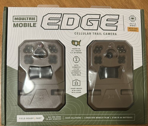 🥇Moultrie 2 Pack Mobile Edge Cellular AT&T Verizon Game Trail Camera ...