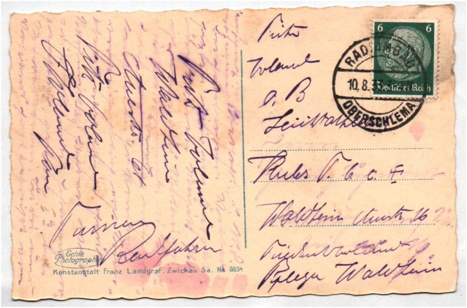 Real Photo AK Radium Bath Oberschlema 1933 | eBay