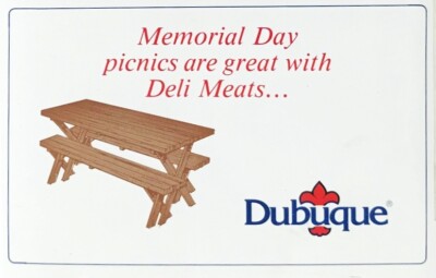 80's FDL Dubuque Packing Rare Full-Color Table-top Meat Ad Vintage ...