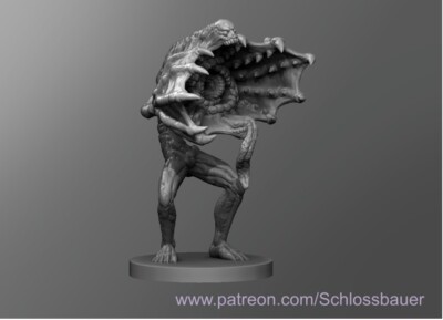 The Hungry Demon Monster Manual 28mm Scale DND D&D Tabletop Miniature ...