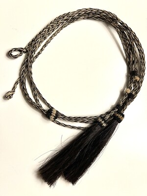 Long Loop Black White Horsehair Rodeo Stampede Strings Western Cowboy ...