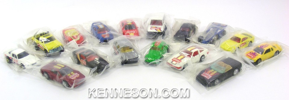 Getty Hot Wheels Complete 16 Car Set Corvette Camaro Gasoline Promotion ...