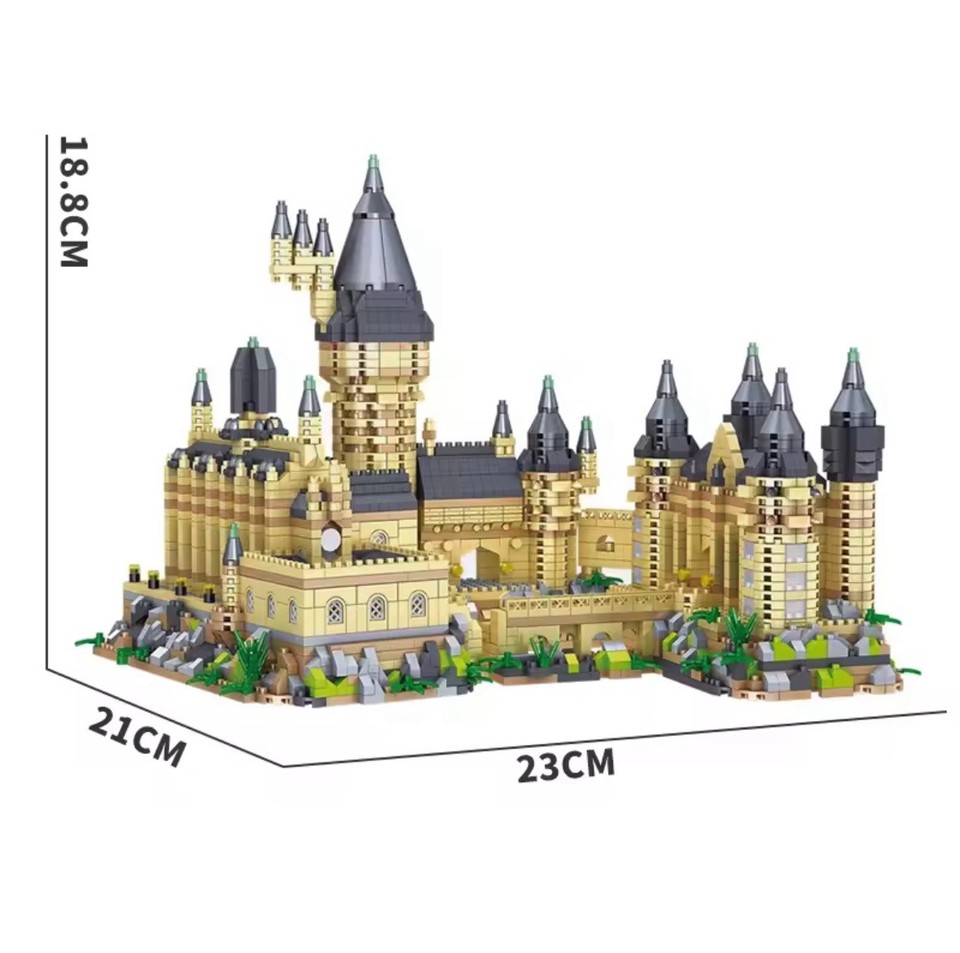Micro Building Blocks Hogwarts School Harry Potter Castle Bricks Toys ...