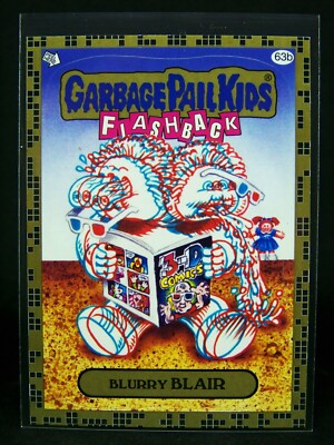 GPK 2011 Flashback Series 2 GOLD Border Parallel Card #63b Blurry BLAIR ...