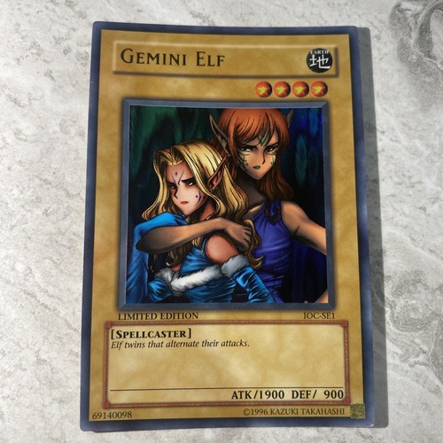 Yugioh - Gemini Elf - IOC-SE1 - Ultra Rare - Limited Edition | eBay