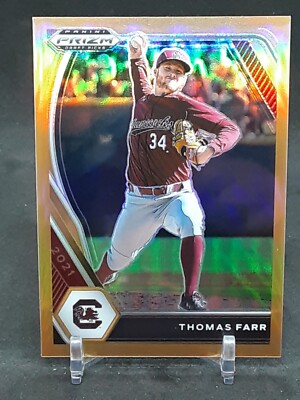 THOMAS FARR 2021 PRIZM DRAFT NEON ORANGE PRIZM #4/50 REDS | eBay