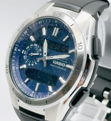 CASIO WAVE CEPTOR WVA-M650-2AJF Blue Tough Solar Atomic Radio Watch ...