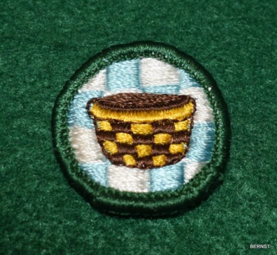 GIRL SCOUT BADGE - BUCKHAM BACK - BASKETRY AND WEAVING -FREE SHIPPING ...
