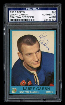 1962 Topps #48 Larry Cahan PSA PSA/DNA Autographed Signed New York ...
