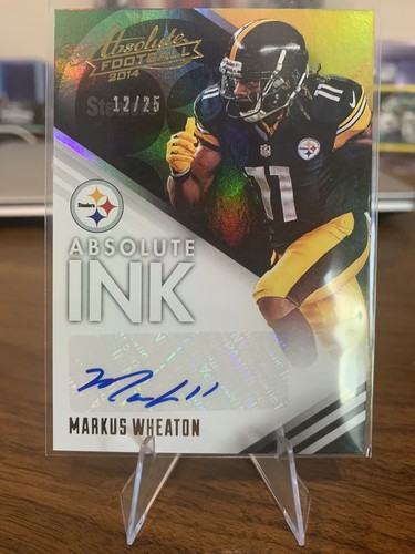 2014 Panini Absolute Absolute Ink Spectrum Gold /25 Markus Wheaton #AB ...