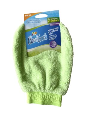Clean Touch Microfiber Cleaning Mitt Scratch & Streak Free Washable ...