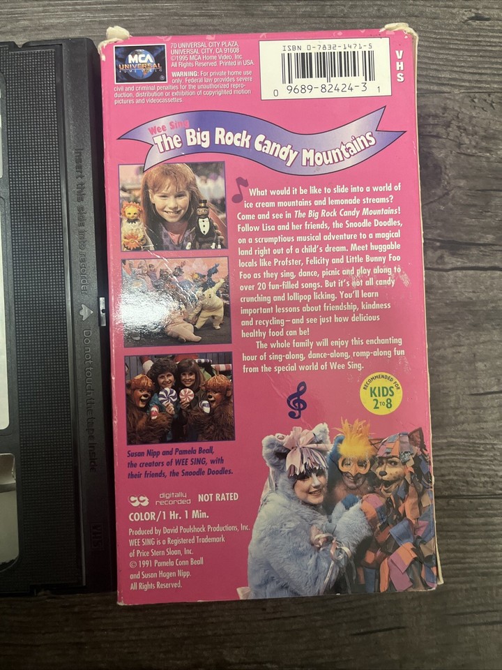 Wee Sing - In The Big Rock Candy Mountains VHS 1995 Tape Children’s ...