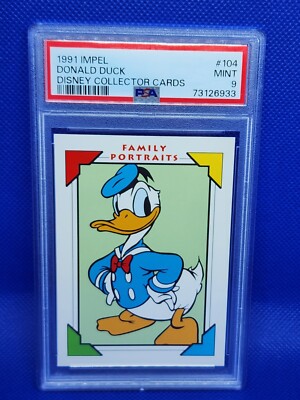 1991 Impel Disney Collector Cards Donald Duck Family Portraits #104 PSA ...