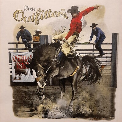 DIXIE OUTFITTERS BRONCO BUSTING RODEO HOODED SWEATSHIRT HOODIE #7111 | eBay