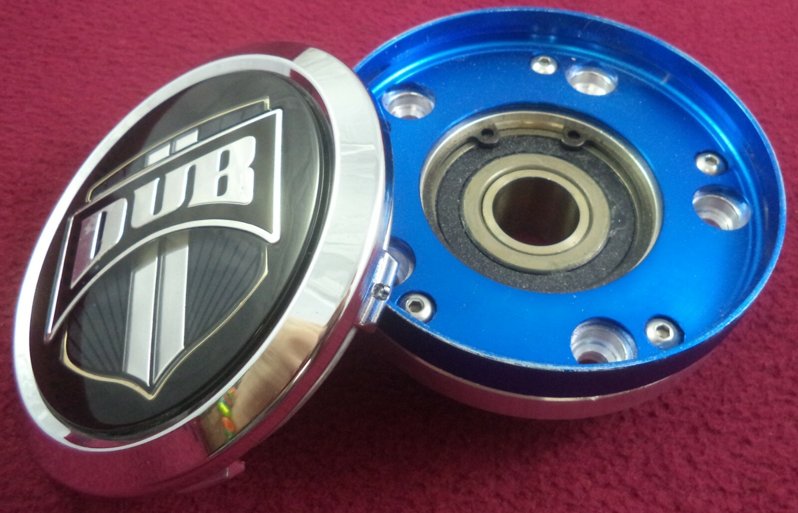 DUB Wheels 'Floater' / 'Spinner' Chrome Custom Wheel Center Cap # 1001 ...