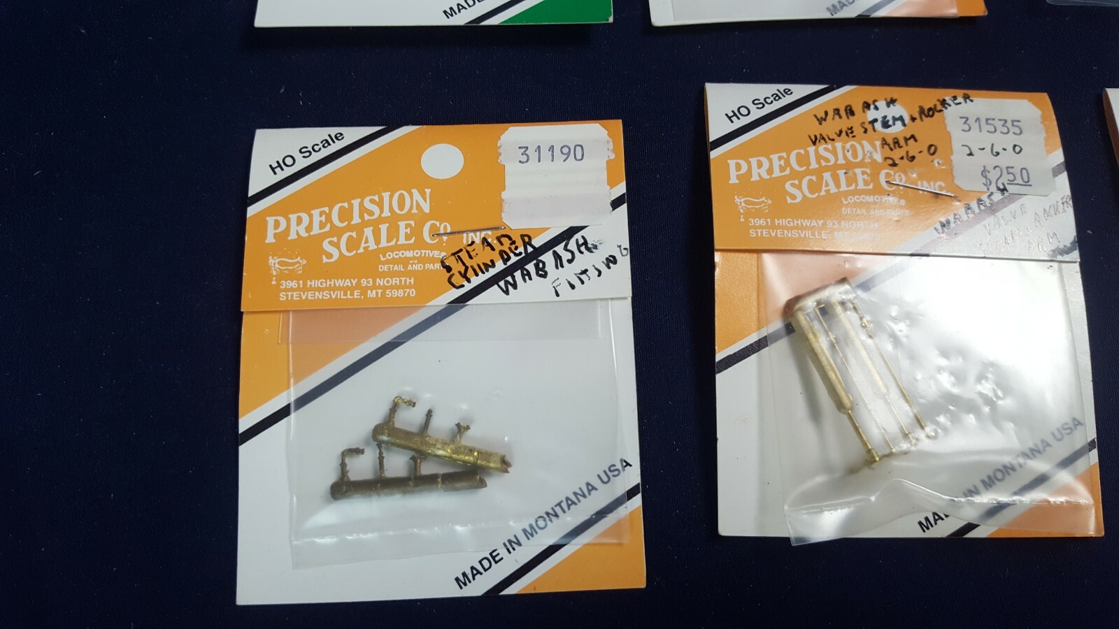 Lot 6 Precision Scale HO Brass Wabash Parts Steam Valves Ladders NEW ...