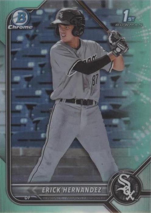 2022 Bowman Chrome - Prospects Erick Hernandez #BCP-181 Aqua Refractor /125 (RC) for sale online ...