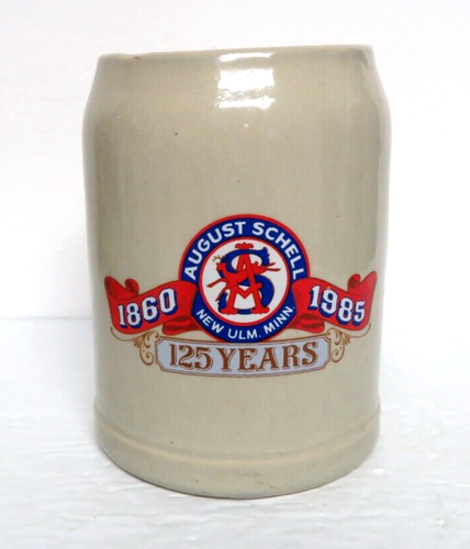 1985 August Schell Brewing Co 125 Years Stein | eBay