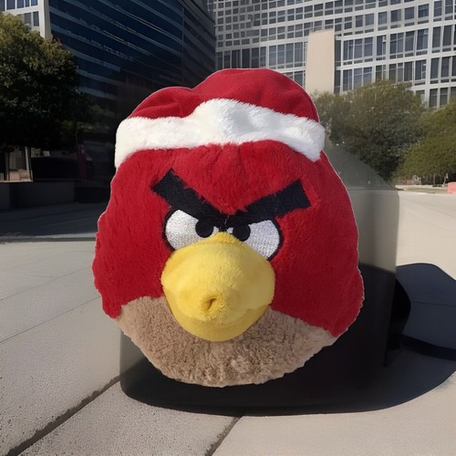 RARE Angry Birds ~Santa Hat~Red Bird Plush~7”~ 2011~ | eBay