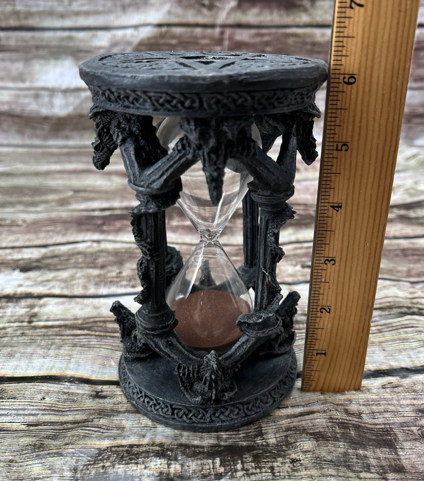 Invertible Gothic Dragons Sand Timer Figurine Dragon Hourglass With ...