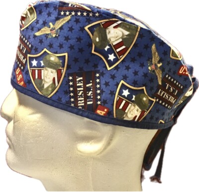 Elvis Presley Military Scrub Hat Chemo Cap | eBay