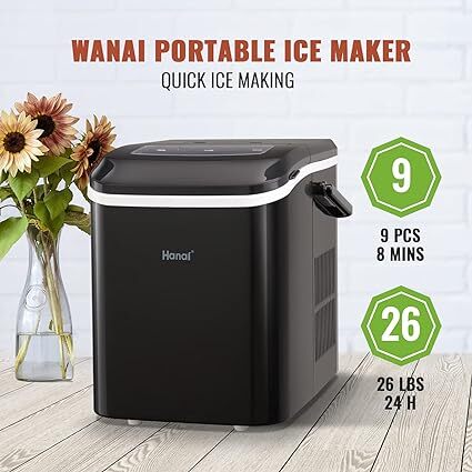 WANAI WBJ-10B ICE MAKER MACHINE COUNTERTOP 26.5 LBS IN 24 HRS | eBay
