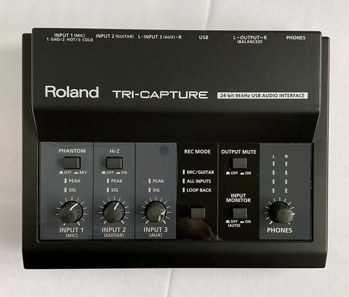 Roland Tri-Capture USB Audio Interface 24-bit 96kHz Model UA-33 TESTED ...
