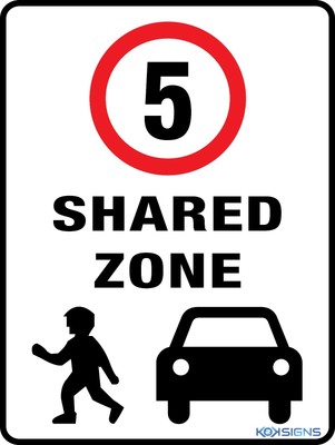 5 KPH SIGN SPEED LIMIT 5KPH SIGN VARIOUS SIZES SIGN & STICKER OPTIONS ...