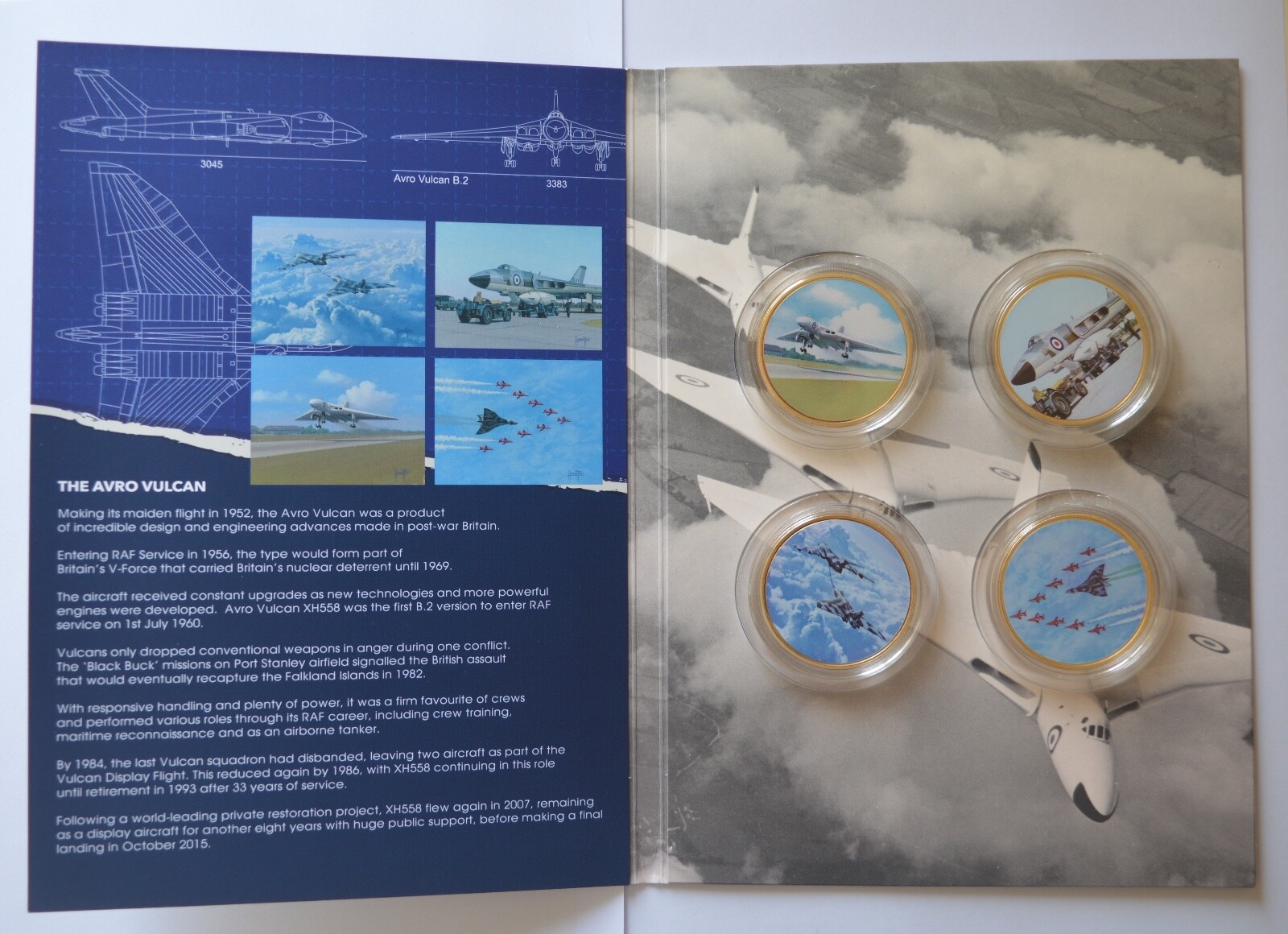 Royal Air Force The History of the RAF Vulcan Edition 4 Medallion/Coin ...