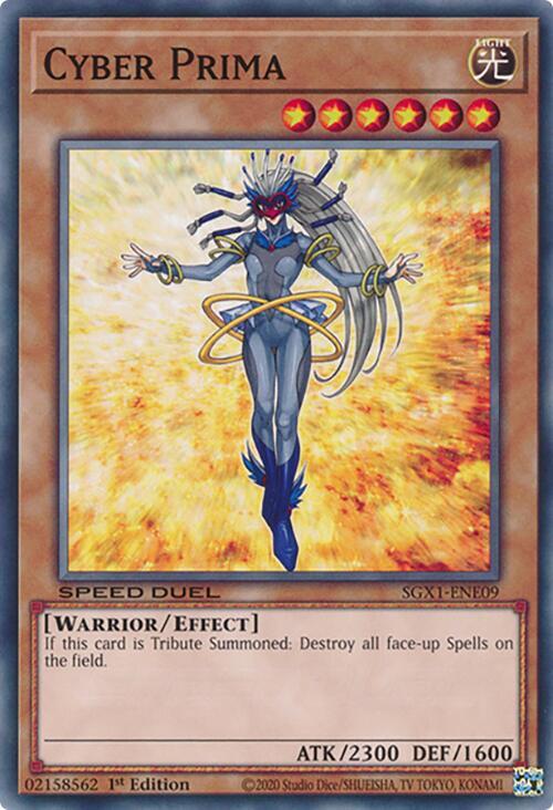 Cyber Prima SGX1-ENE09 Speed Duel GX: Duel Academy Box 1st Edition for ...