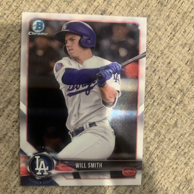 WILL SMITH 2018 Topps Bowman CHROME Prospect BCP-20 Los Angeles Dodgers ...
