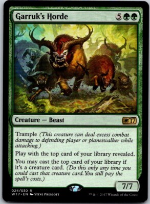 Magic the Gathering Garruk's Horde Welcome Deck 2017 MTG Free Shipping ...