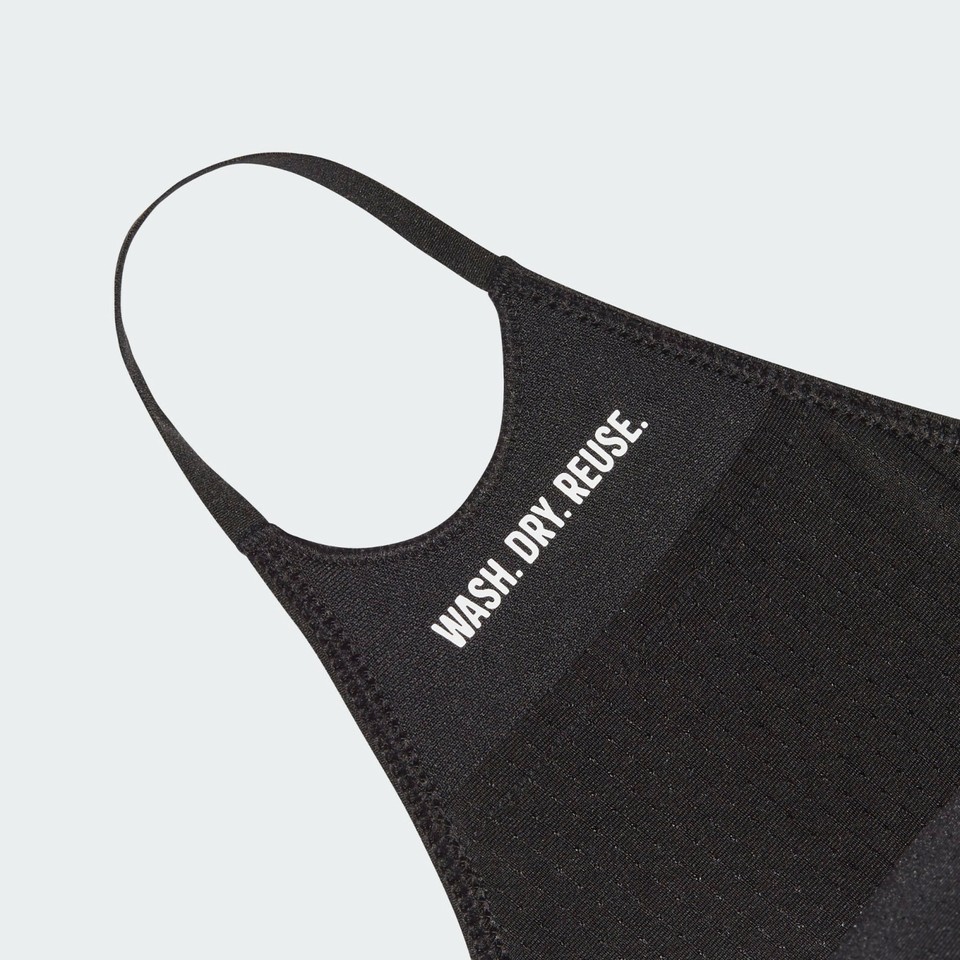 Adidas Unisex Face Covers Facemasks 3-Pack, Black, Size M/L, H08837 | eBay