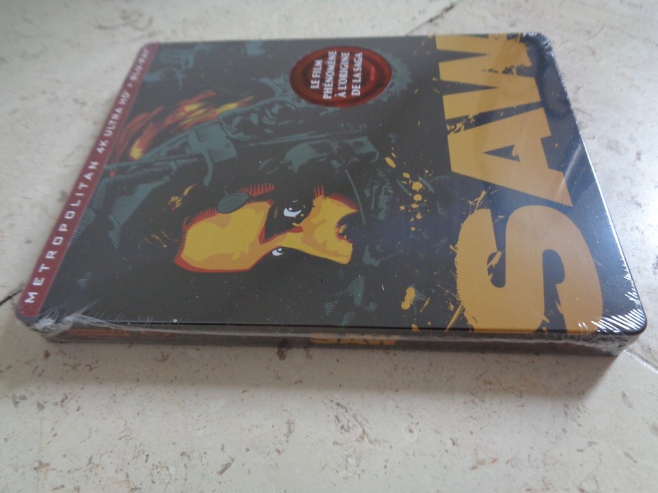 SAW - THE ORIGINAL 4k UHD Blu-ray movie SteelBook *NEW & SEALED* Cary ...