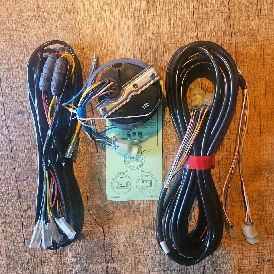 OEM Yamaha Tachometer Multifunction Digital Outboard Gauge 6Y5-8350T-01 ...