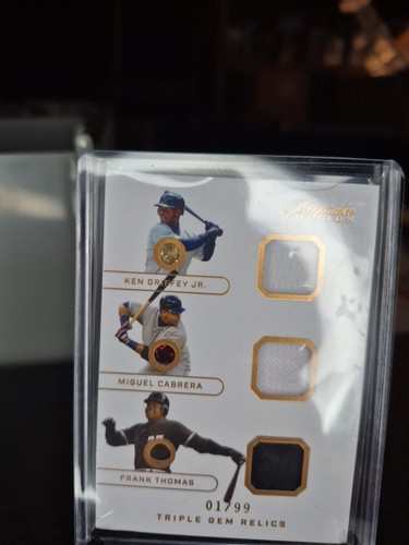 2024 Keepsake Multi Sport Griffey Jr., Cabrera, Thomas Triple Gem Patch 1/99!!!! | eBay
