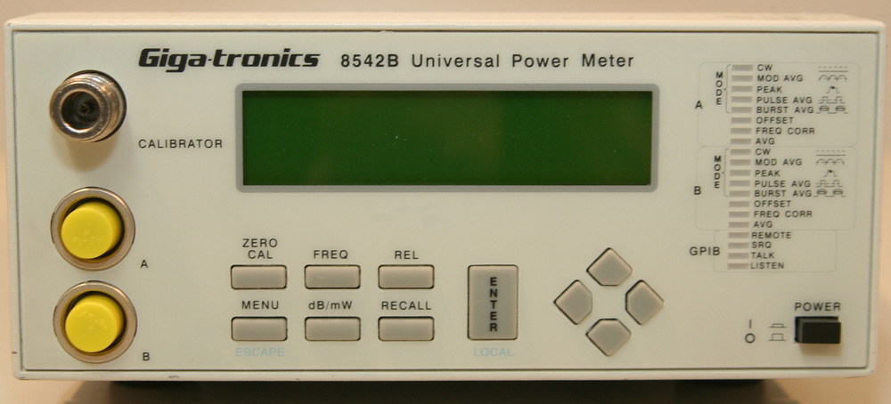 Gigatronics 8542B Universal Power Meter Options 01,02 | eBay