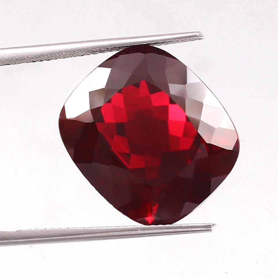 Natural Flawless Myanmar Red Painite Cushion Cut Loose Gemstone 18x15MM ...