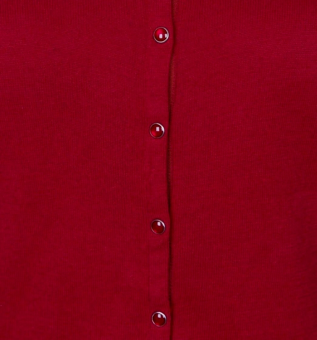 CATHERINES RED LONG SLEEVE SNAP BUTTON COTTON CARDIGAN SWEATER PLUS Sz ...