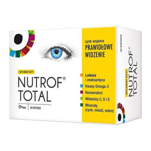 NUTROL Total 60/120/180 capsules. Vitamine D3 E C zinc sélénium lutéine ...